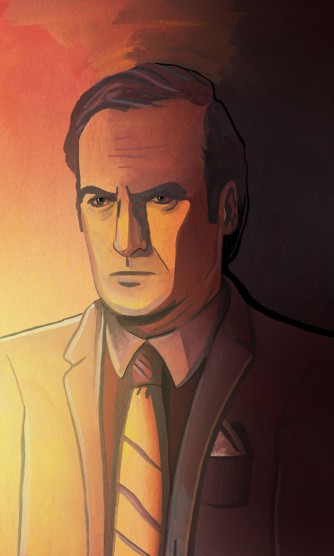 Saul Goodman Portrait Illustration - Haydn Symons Illustration