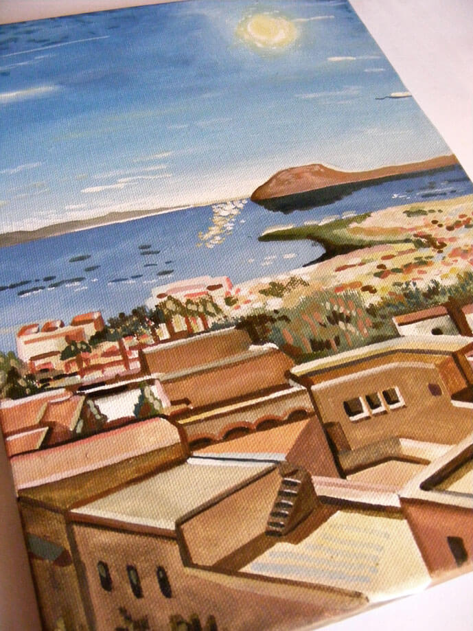 Landscape Canvas Painting - Haydn Symons Illustration