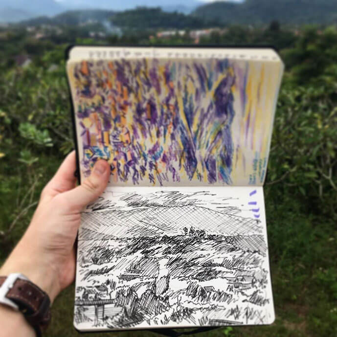 Travel Sketchbook Update - Haydn Symons Illustration