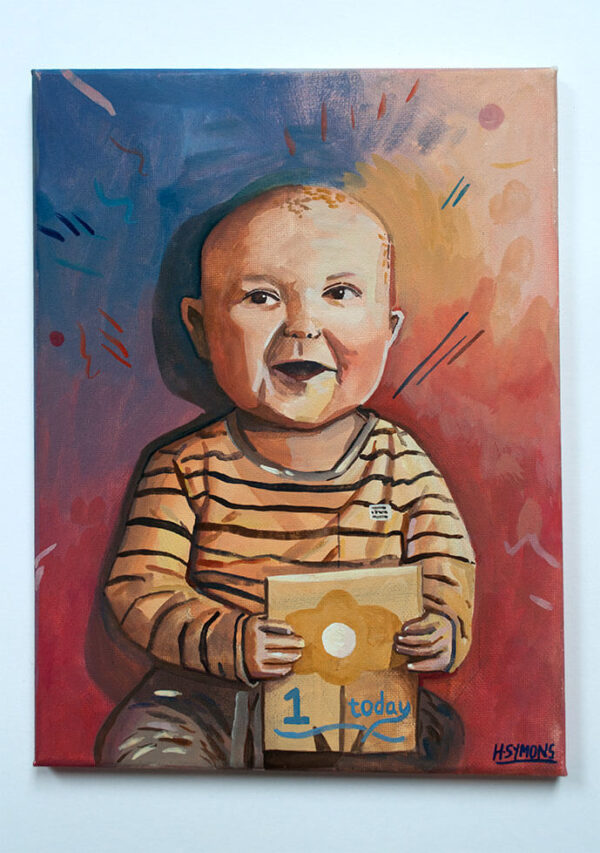 Sizzling New Portrait Canvas Painting - Haydn Symons Illustration