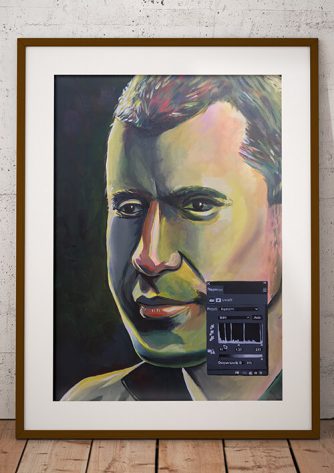 Conceptual Portrait Painting - Haydn Symons Illustration