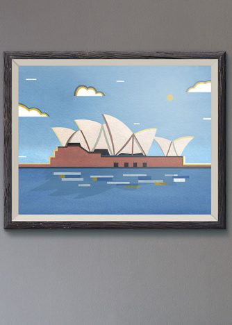 Sydney Opera House Art Print - Haydn Symons Illustration
